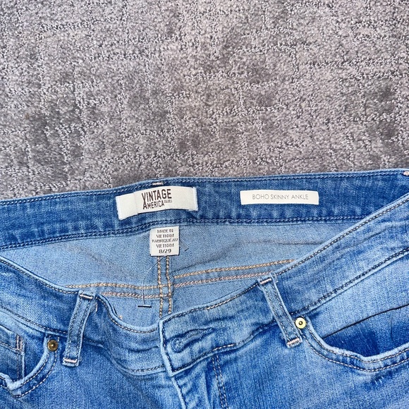 Vintage America | Jeans | Vintage America Angie Patched Skinny Ankle ...